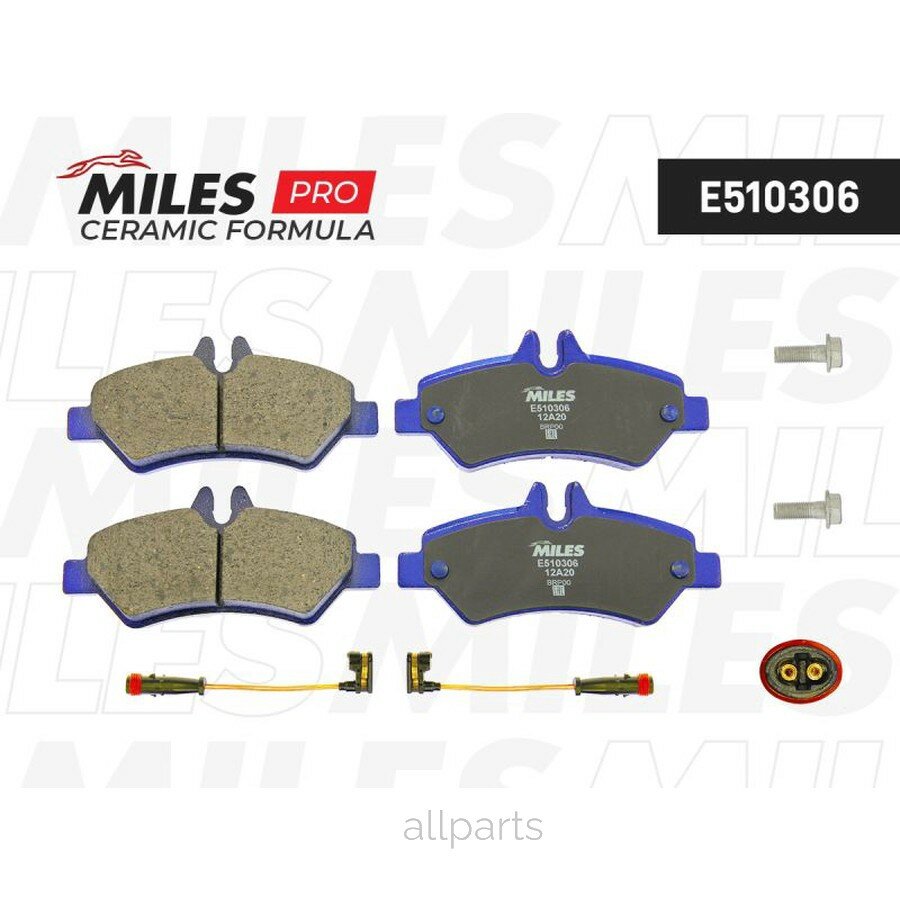 MILES E510306 Колодки тормозные MERCEDES SPRINTER 209-524 06-/VW CRAFTER 30-35/30-50 06- задн. Ceramic