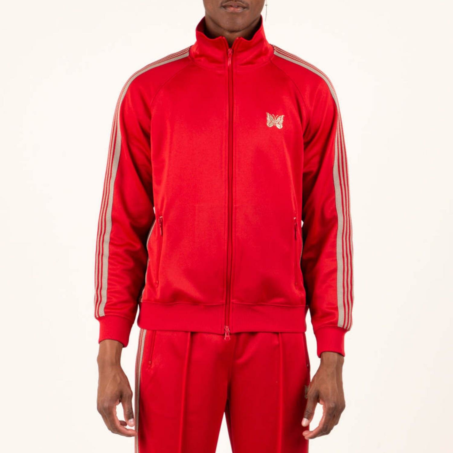 Толстовка Needles Толстовка Needles Track Jacket - Poly Smooth, размер M, , red — фото 1