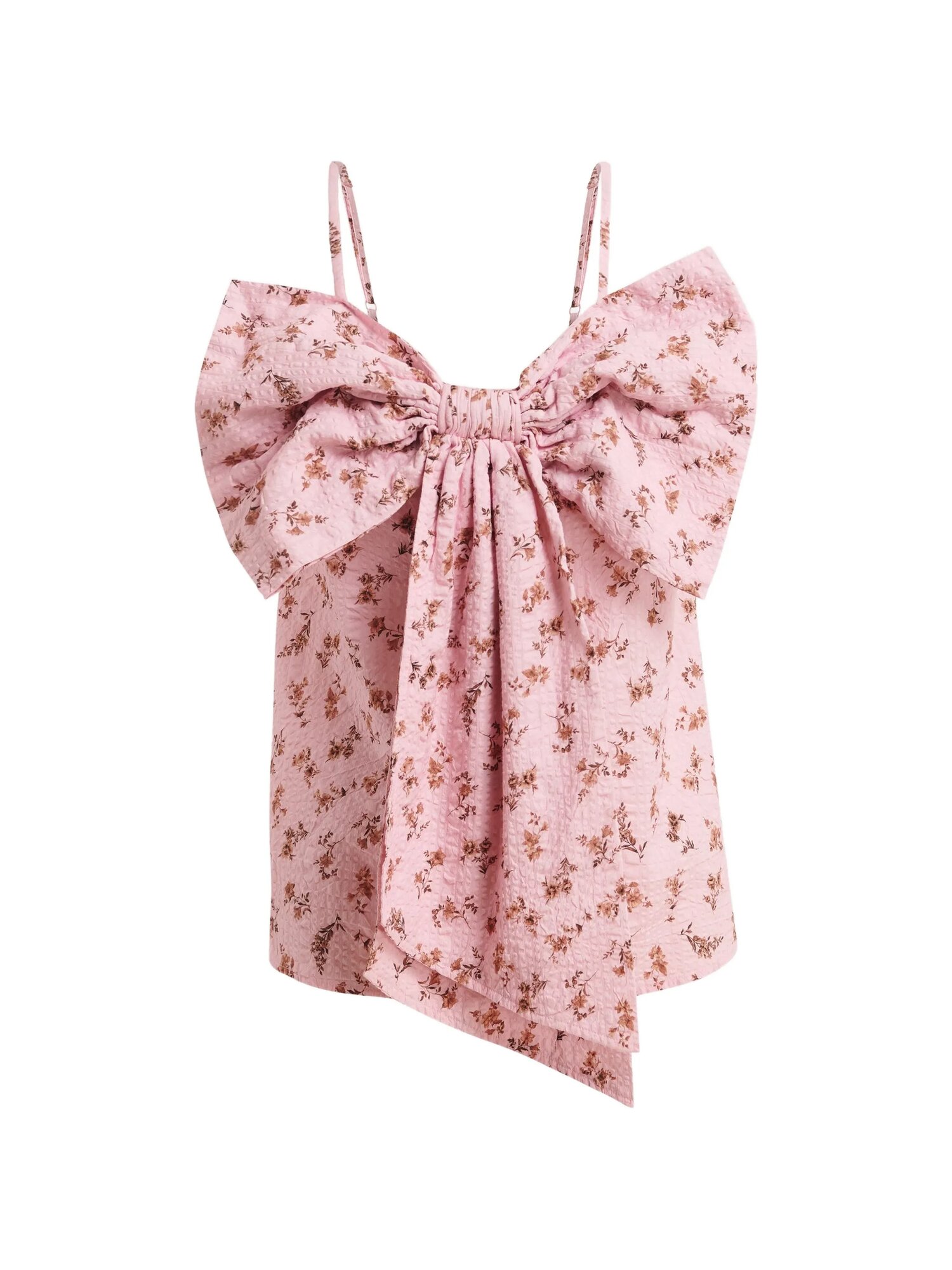 Блуза Floral-print bow-detail blouse