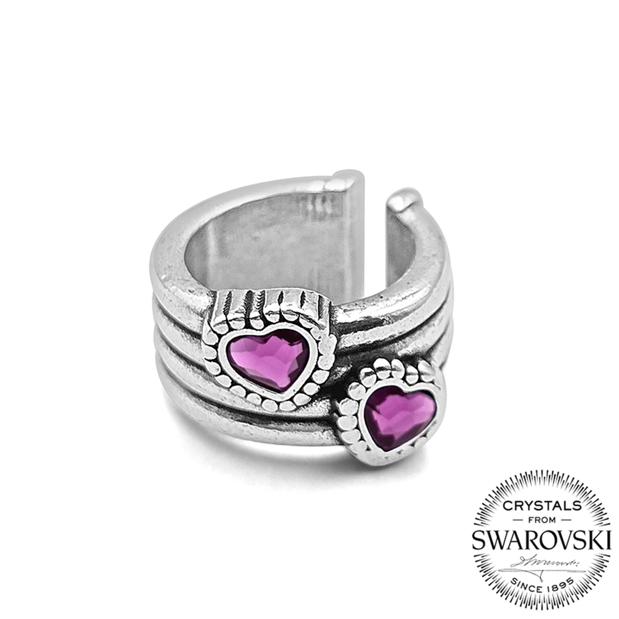 Кольцо, кристаллы Swarovski