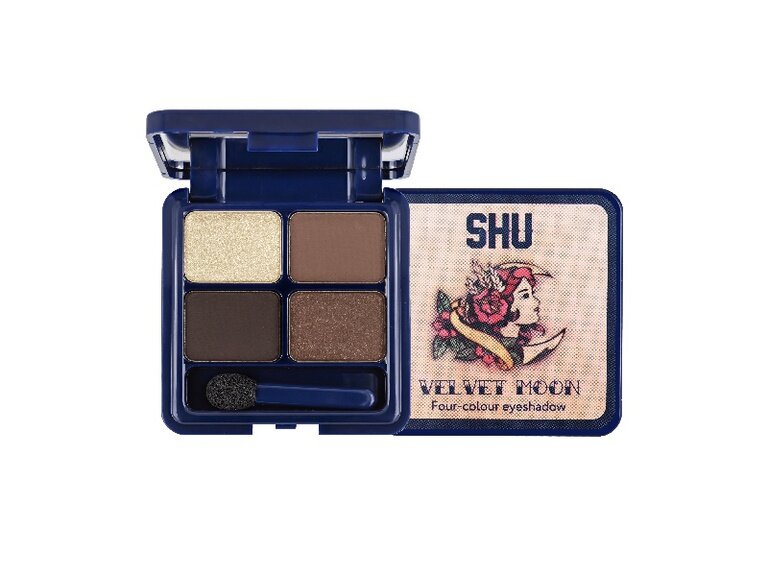 SHU FOUR-COLOUR EYESHADOW VELVET MOON SHU №152 golden brown Тени Испания 4,8 гр