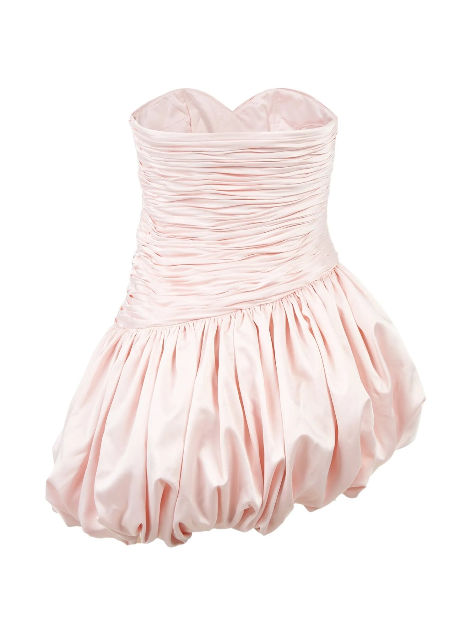 Платье Stolen Stores Ruched-bodice bubble-hem dress, размер 42, розовый — фото 1