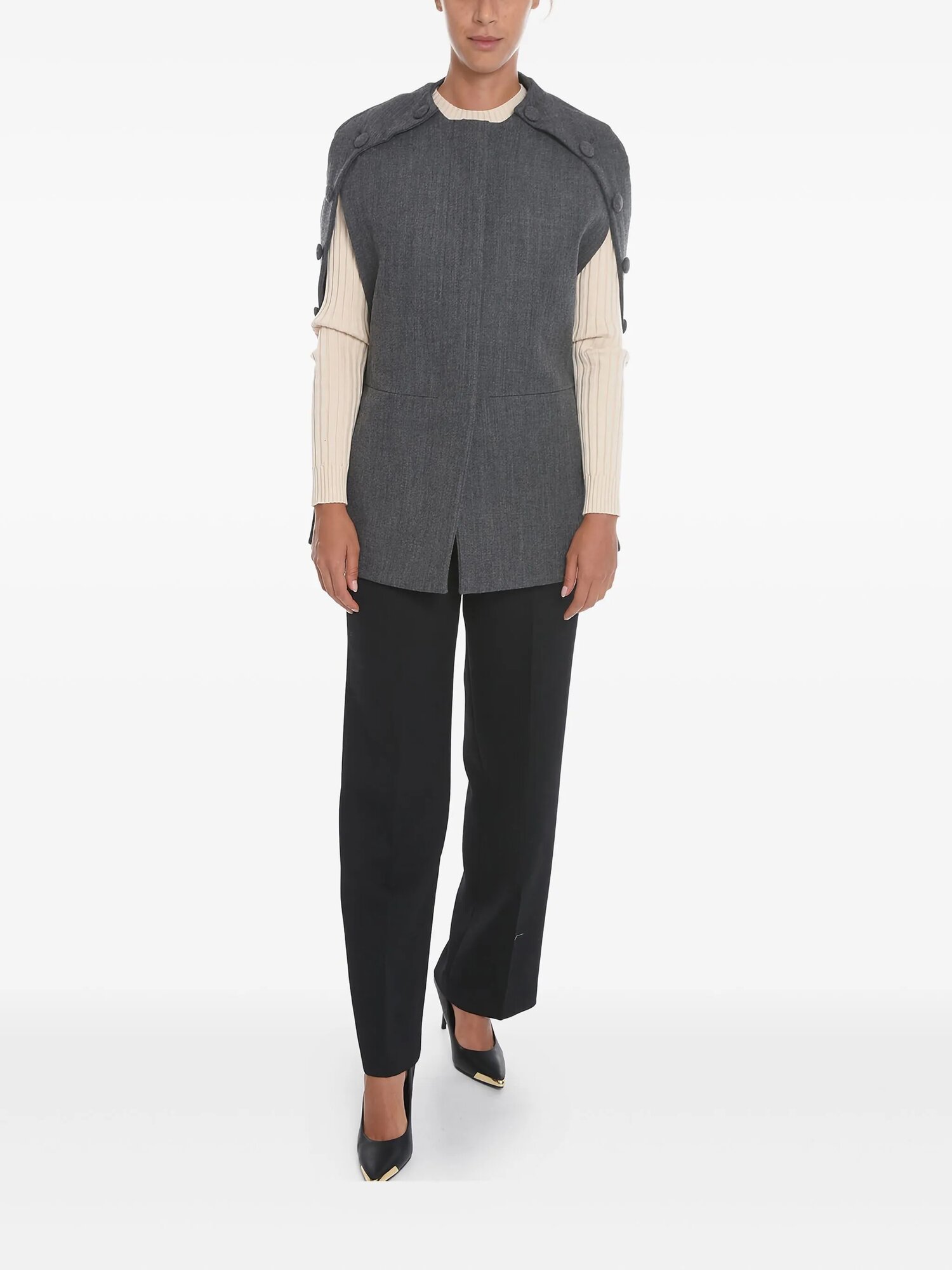Накидка Jil Sander, размер 40, grey — фото 1