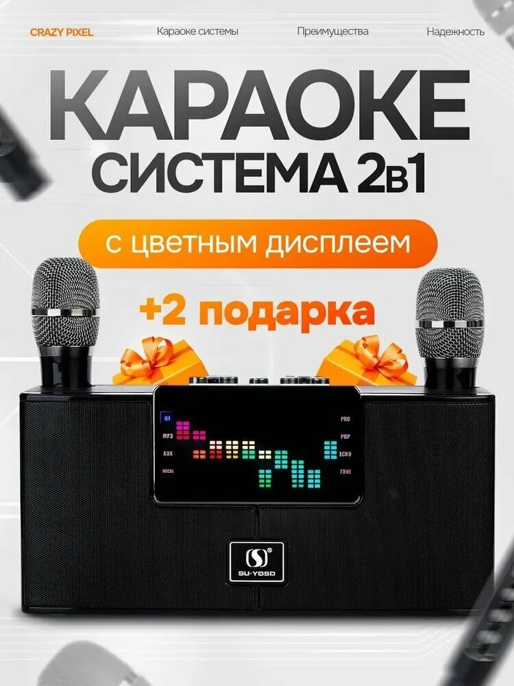 Караоке система с беспроводными микрофонами