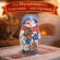Матрешка Снеговик - мастеровой