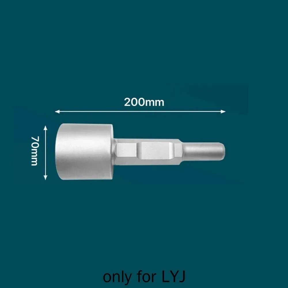 Адаптер для забивания Т-образных столбов 200*70MM HEX 30 + молоток (комплект) - для ограждений, сада и стройки