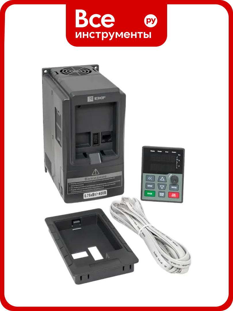 Преобразователь частоты EKF 0,75/1,5кВт 3х400В VECTOR-100 PROxima VT100-0R7-3B