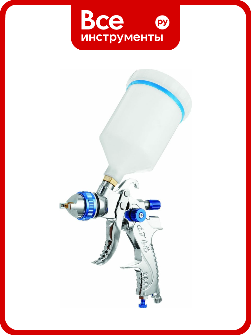 Краскопульт Pegas pneumatic ST2008 2745 профессиональный пневмокраскопульт HVLP технология верхнее расположение бака