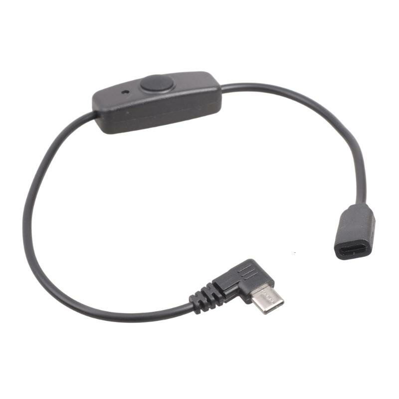 USB-C-кабель под прямым углом с выключателем и индикатором