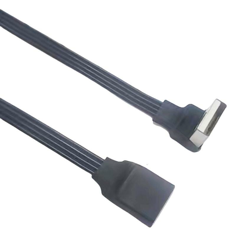 USB 2.0 кабель-удлинитель под углом 90°, 25cm - USB отключен
