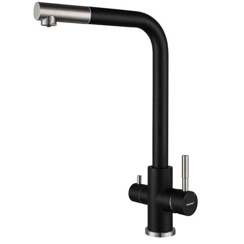 Смеситель для кухни GranFest QUARZ GF-Z-5421 черный