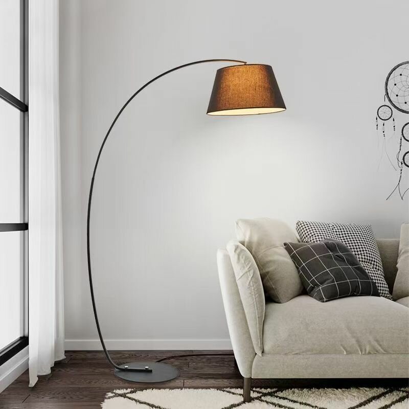 Напольный светодиодный светильник (торшер, лампа) с пультом управления Emilion Loft Simple Light 2.4G, LED (Черный)