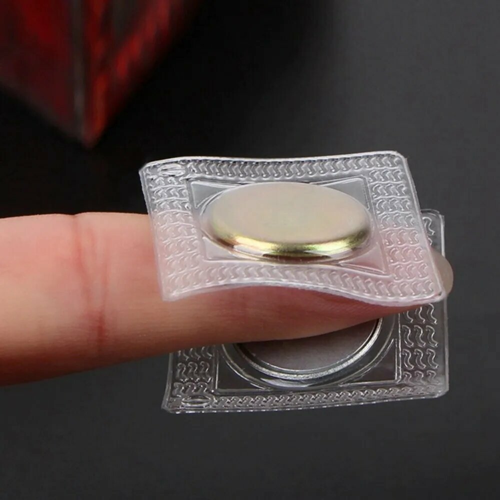 6 шт. Сильно Магнитных Кнопок с PVC-Покрытием, 6.0x5.0x2.0см, Цвет Как На Фото, Упаковка OPP/PC, Для Сумок и Одежды