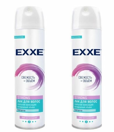 EXXE Лак для волос STRONG, сильная фиксация, 300 мл, 2 шт