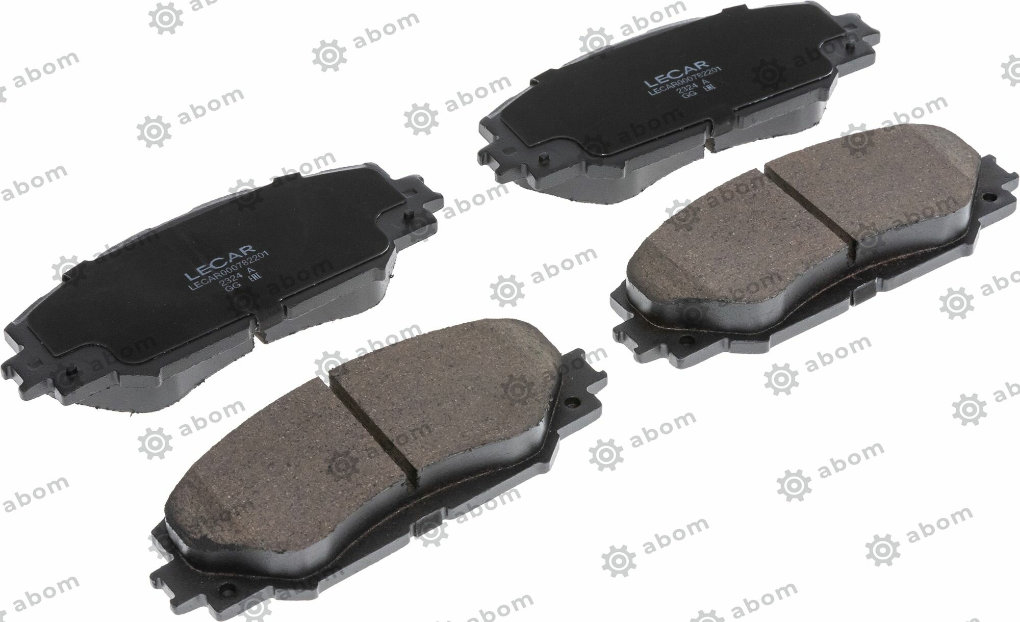 Тормозные колодки дисковые Передние сист. Akebono Toyota Corolla 06- LECAR LECAR000782201