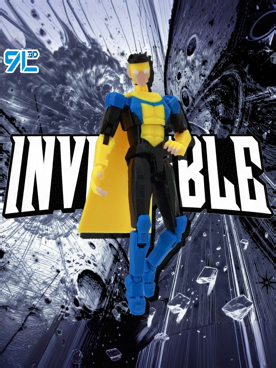 9L3D Фигурка Марк Грейсон из Неуязвимого (Mark Grayson) Titan 13 Invincible, Lucky Dummy 13, 3D-печатная подвижная модель, подарок для фанатов аниме и коллекционеров коллекционная подвижная фигурка 3D-печатная модель