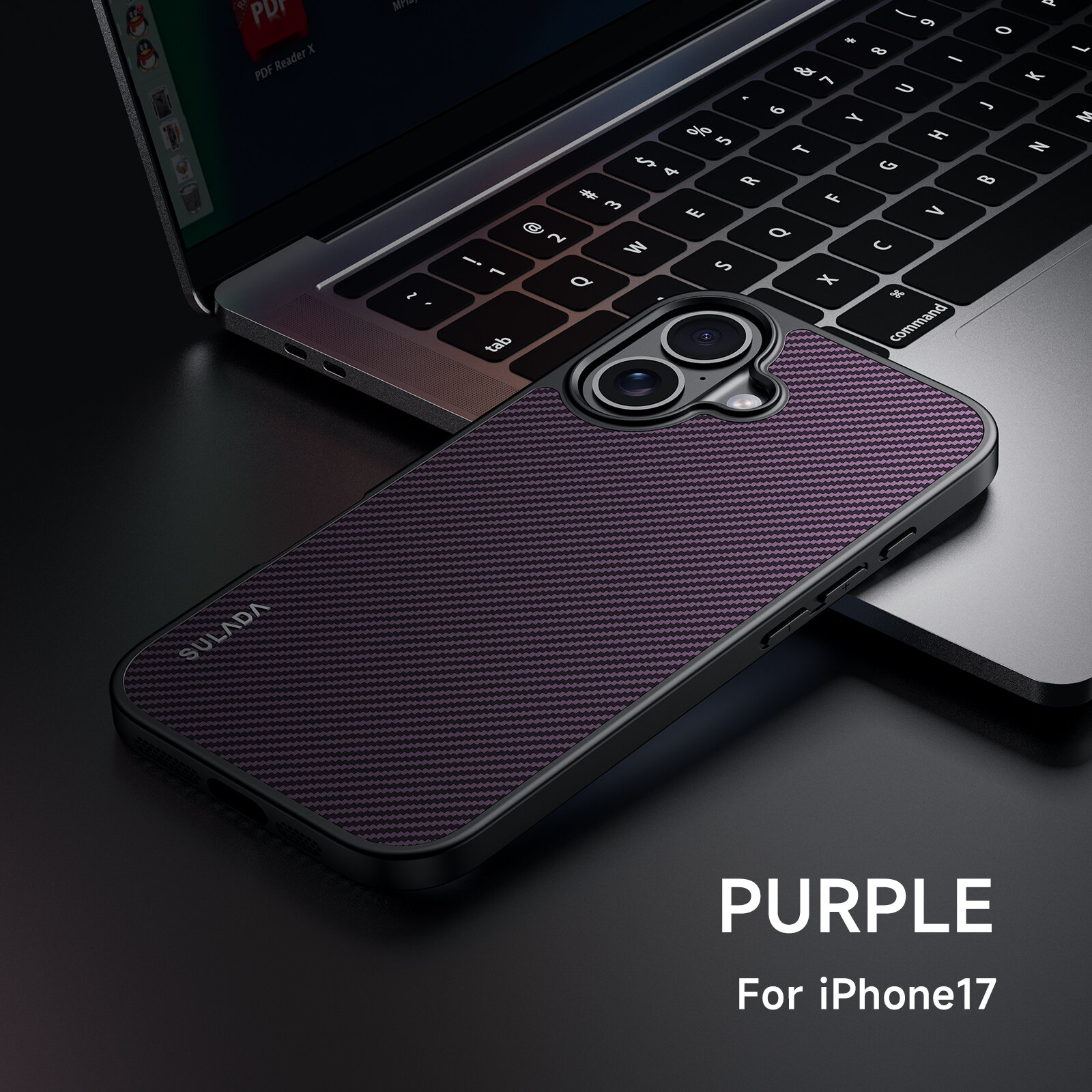 Чехол для Apple iPhone 17 / Айфон 17, soft touch, чехол-кардиомонитор, искусственная кожа, полиуретан (PU), защита камеры, ударопрочный, усиленные углы, Apple, Apple iPhone 17 , purple,