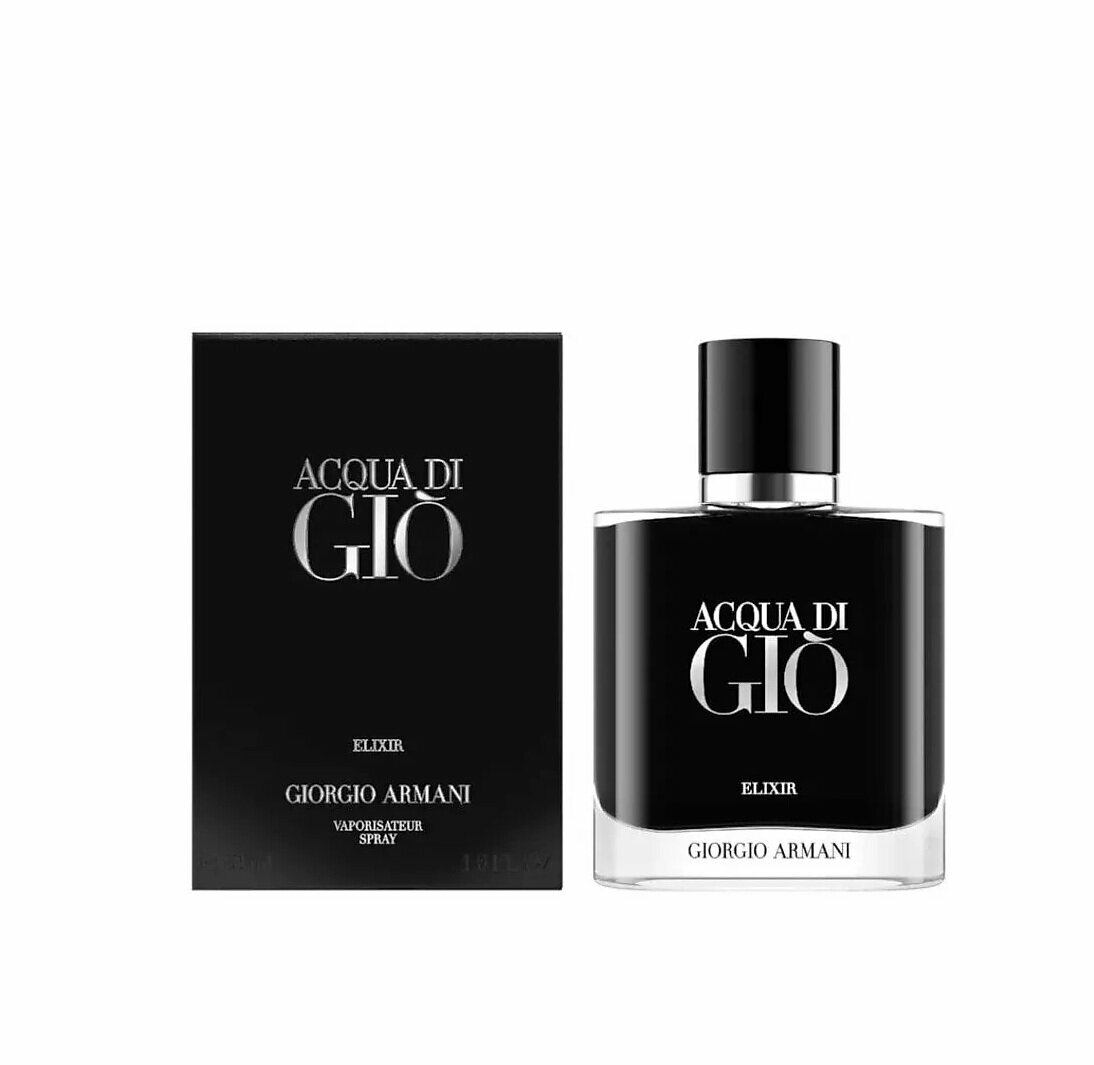 Giorgio Armani Acqua di Giò Elixir 50 мл парфюмерная вода мужская, древесные, фужерные, кожаные