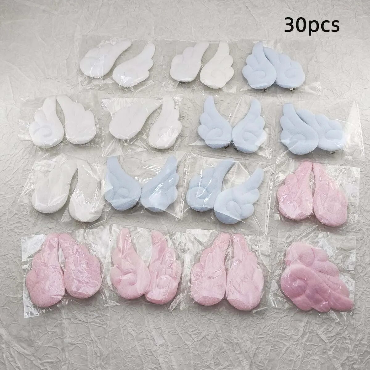 Заколки для волос "Крылья ангела", 30 PCS MIX