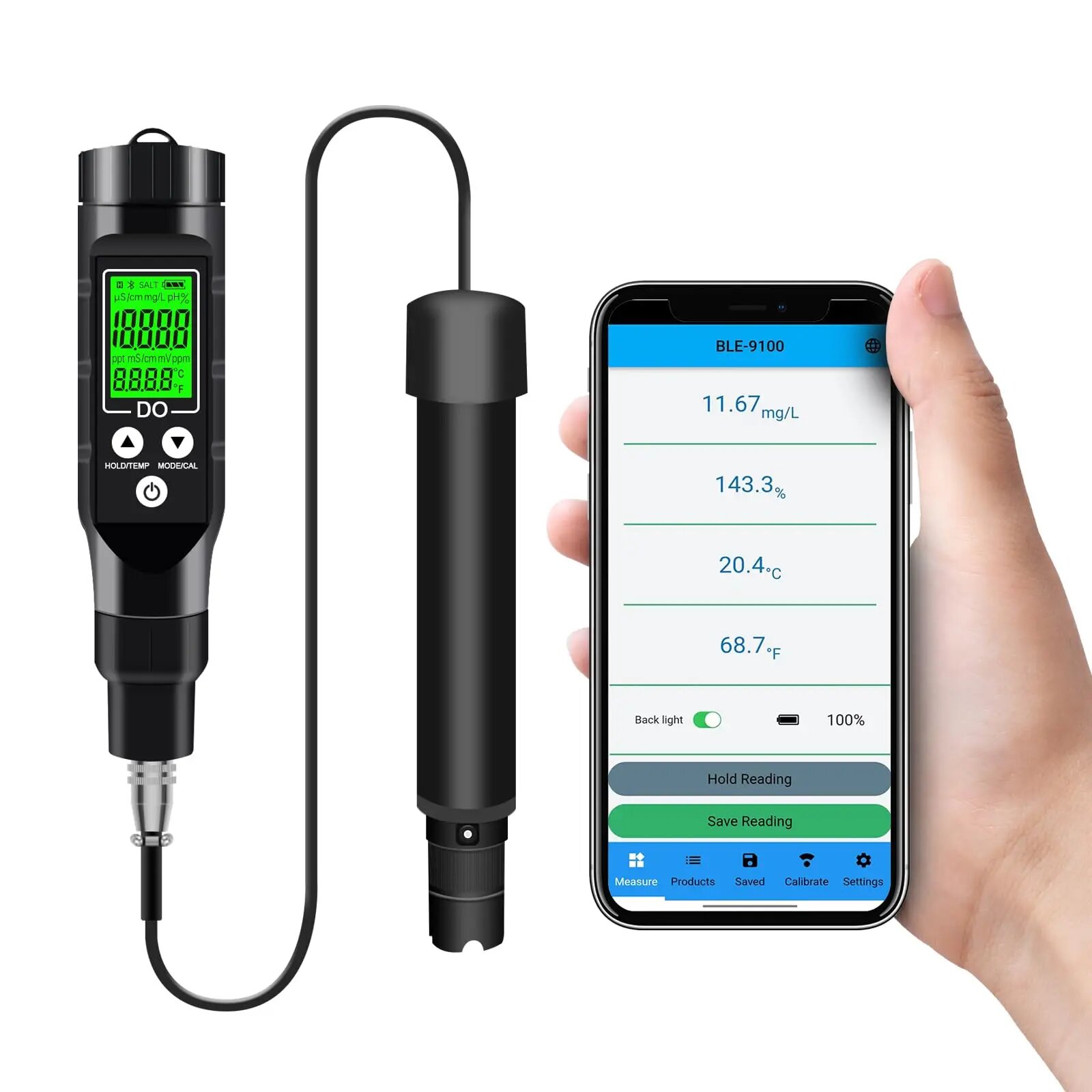 Измеритель кислорода HoldPeak T8-BLE-9100 Bluetooth