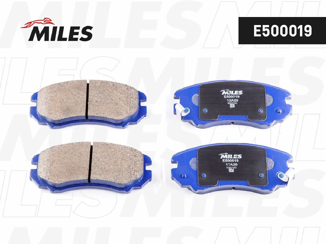 Колодки тормозные дисковые перед, MILES E500019
