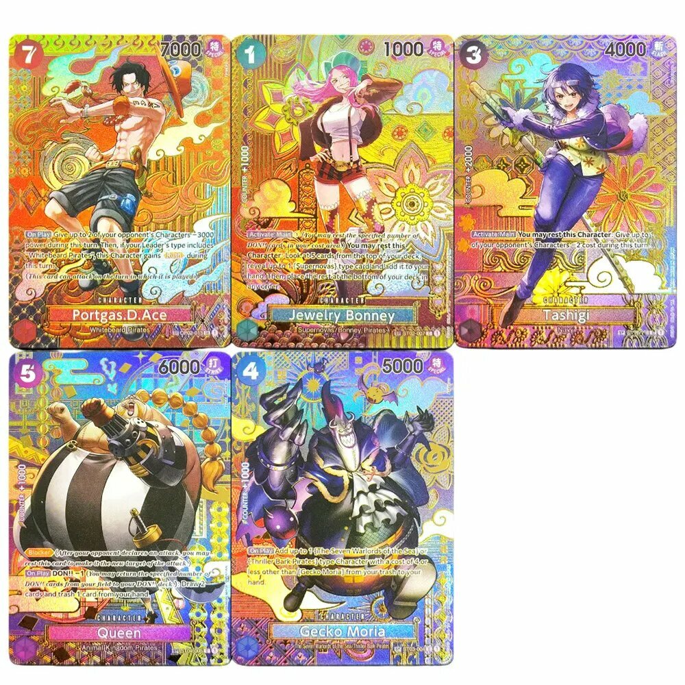 Коллекционная карта One Piece Portgas.D.Ace, Цвет: 5pcs