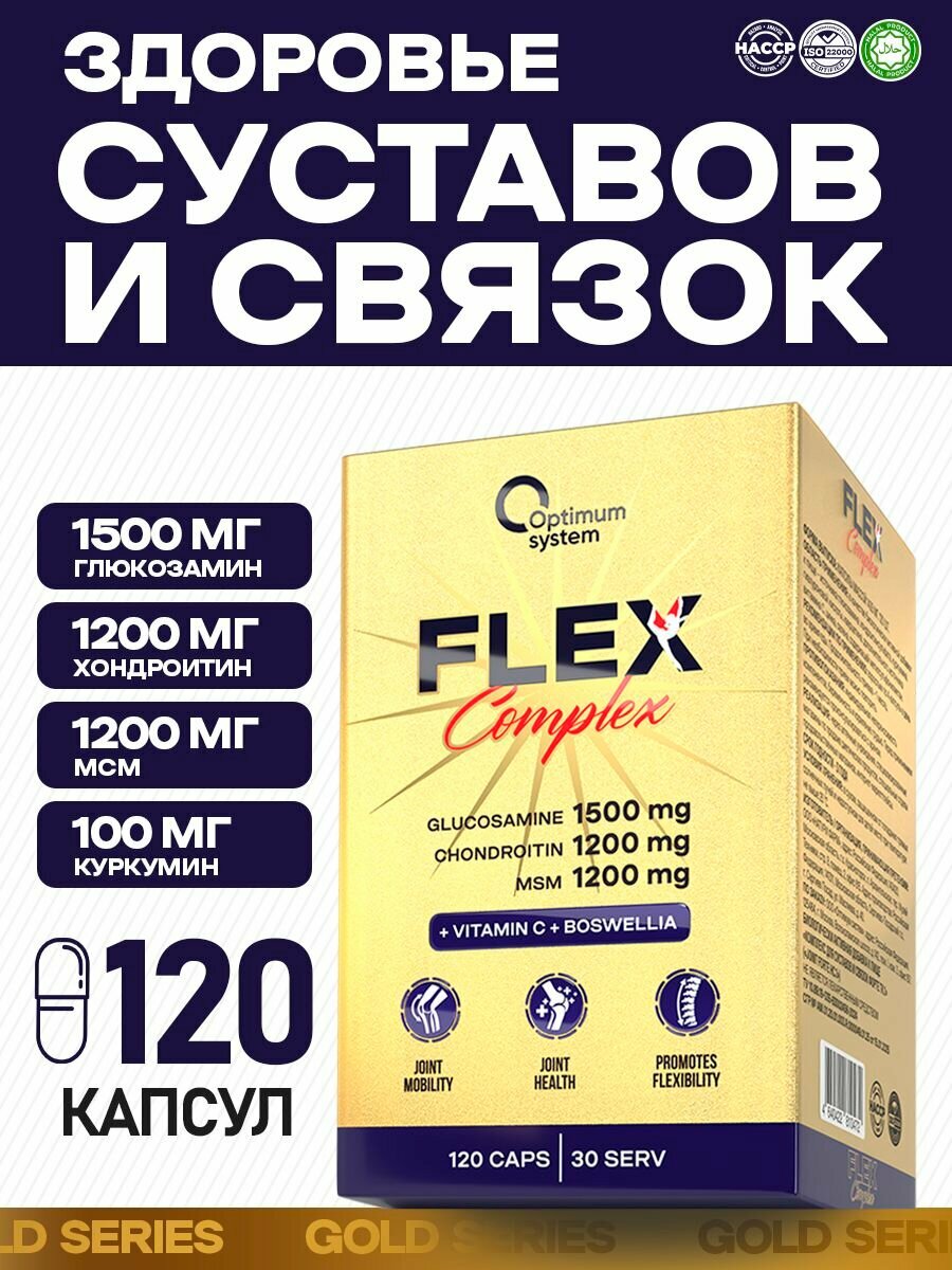 Комплекс для суставов и связок Форте 120 капсул Joint Forte, Глюкозамин Хондроитин МСМ ГХМ