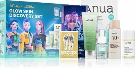 Сыворотка для ухода за кожей Anua K-Pop Demon Hunters Glow Skin Discovery Set, увлажняющая
