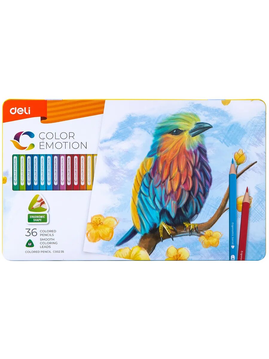 Карандаши 36 цветов Color Emotion липа (EC00235)