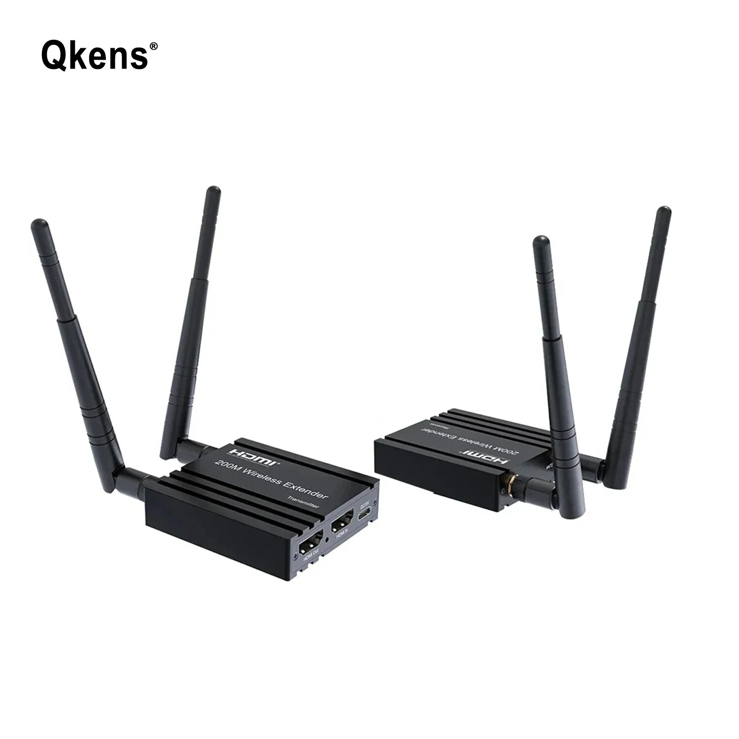 Беспроводной HDMI-экстендер Qkens 200 м 1 TX and 1 RX