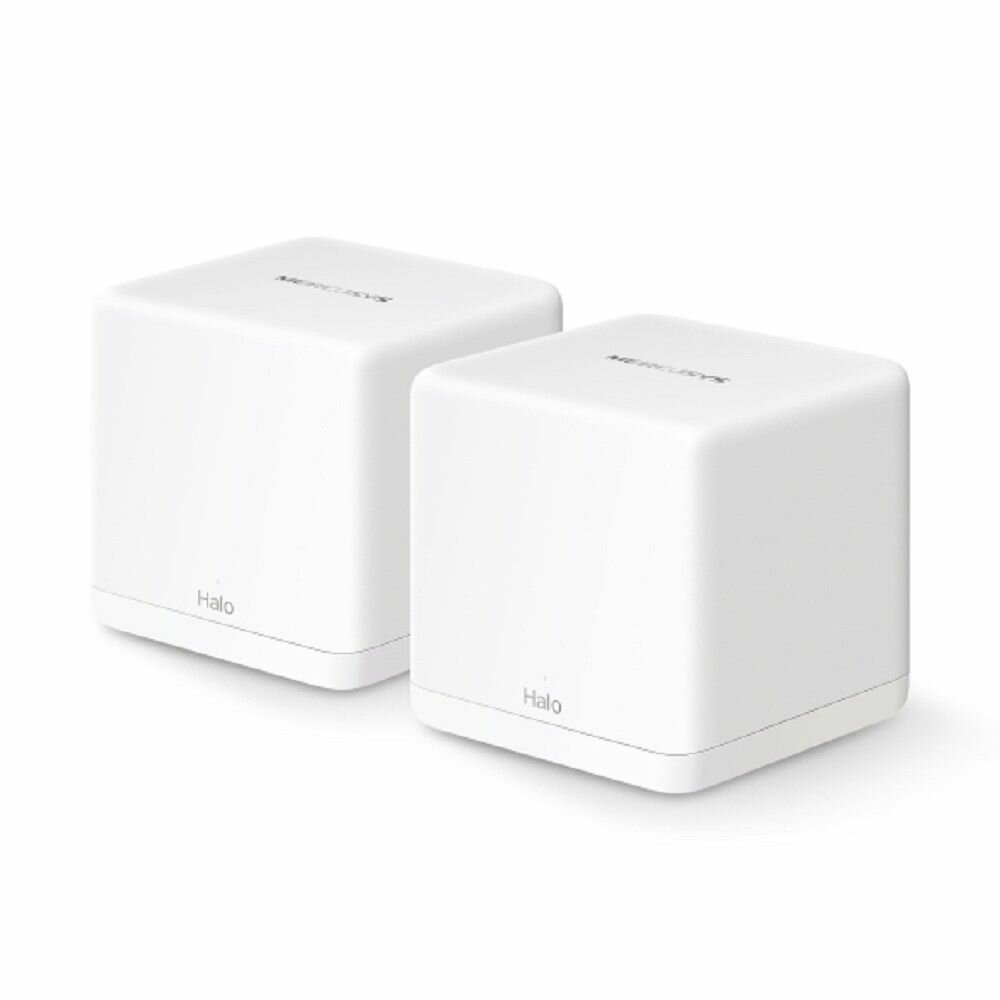 Mesh-система Mercusys Halo H1500X 2-pack, AX1500 Wi-Fi 6, 3+2 гигабитных порта, покрытие до 350 м, до 100 устройств