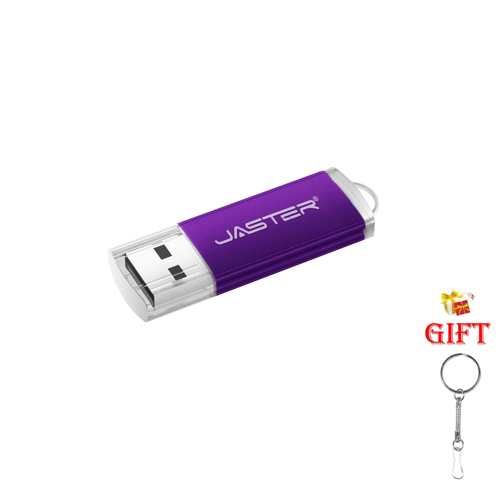 JASTER USB-флешка металлическая 8 ГБ 8 ГБ, Purple