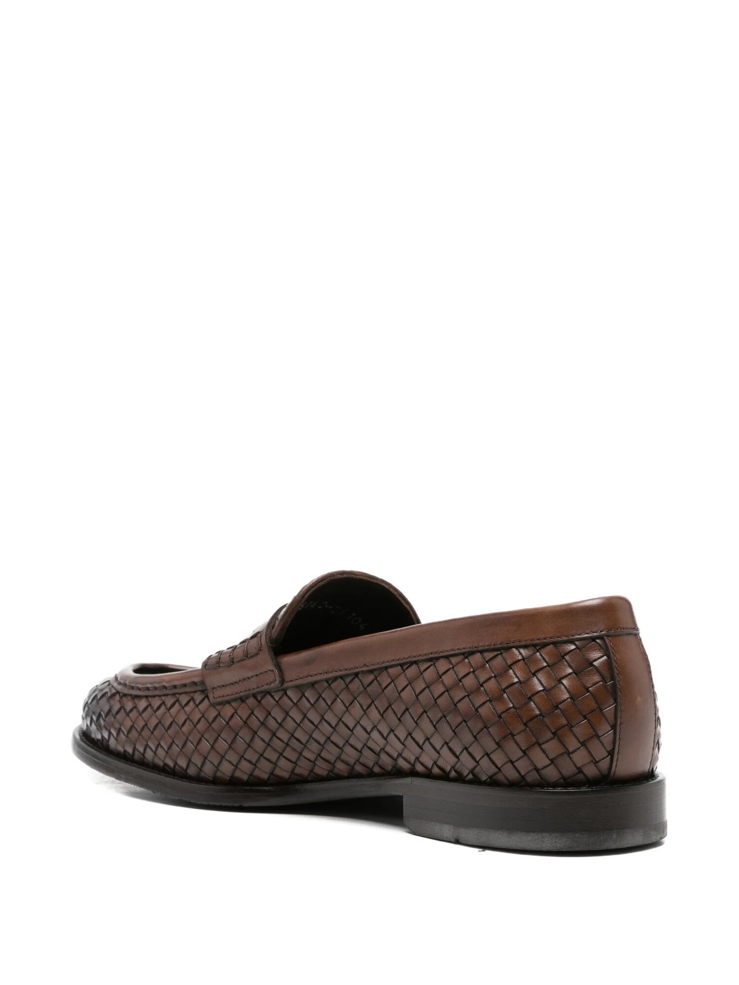 Лоферы  Woven leather loafers, размер 41, brown — фото 1