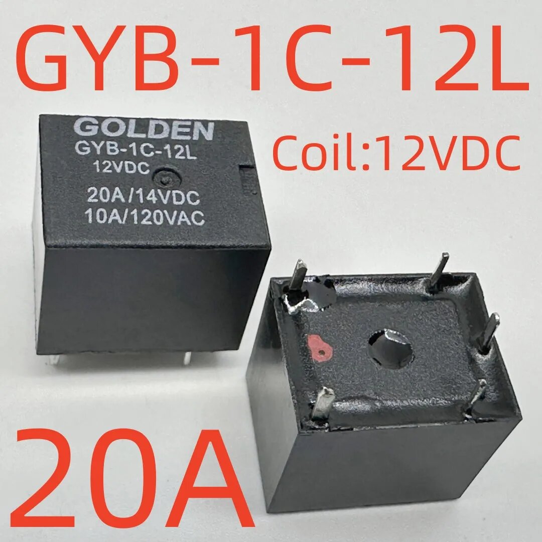 Реле GYB-1C-5L; GYB-1C-12D; GYB-1C-12L (T78C-20A) 5-контактное GYB-1C-12L