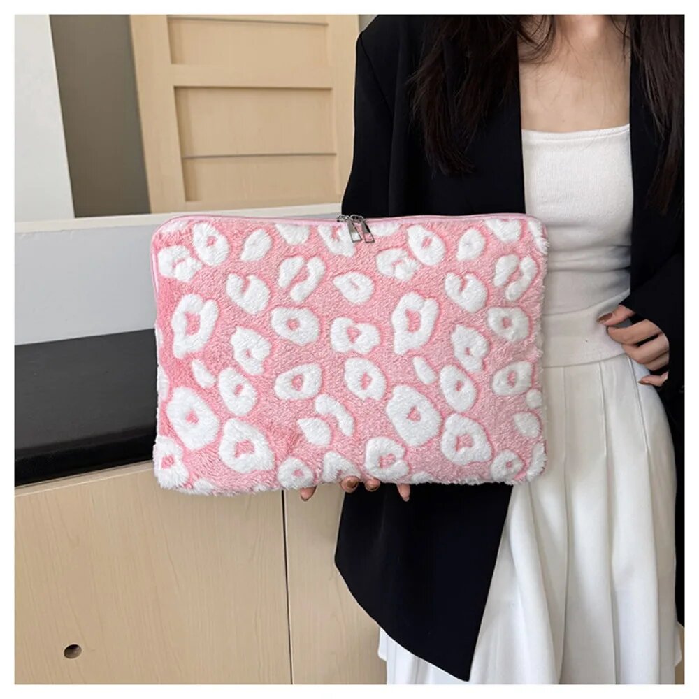 Чехол для ноутбука Leopar Print Polyester Розовый, 11 inches, Розовый, Pink