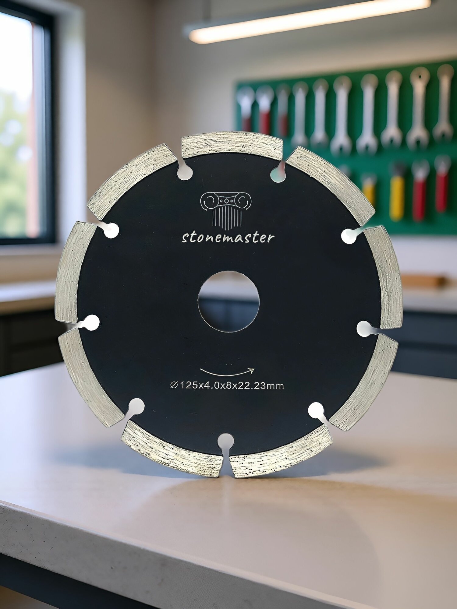 Диск алмазный универсальный широкий STONEMASTER 125/4.0/8/22.23 для УШМ