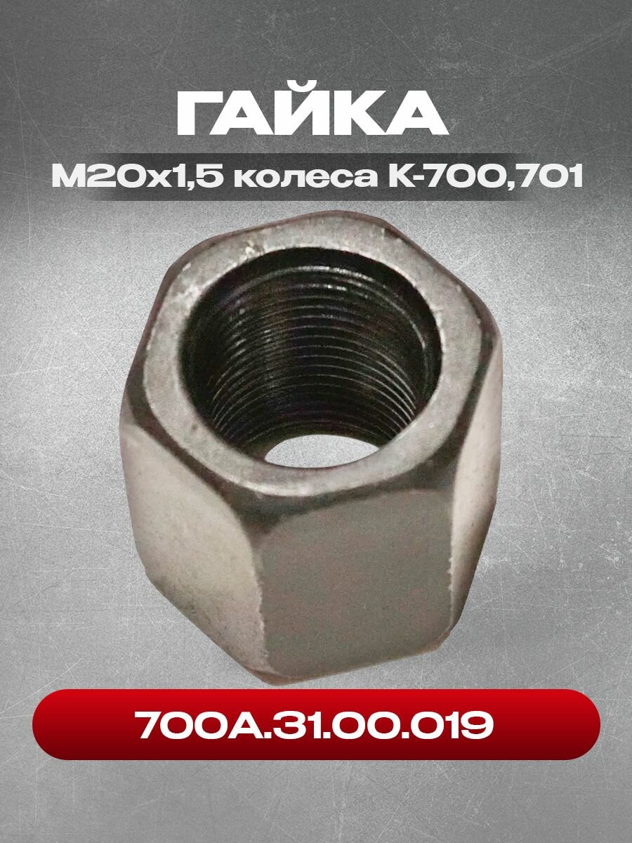 Гайка 700А.31.00.019 М20х1,5 колеса (К-700,700А,701) старого образца