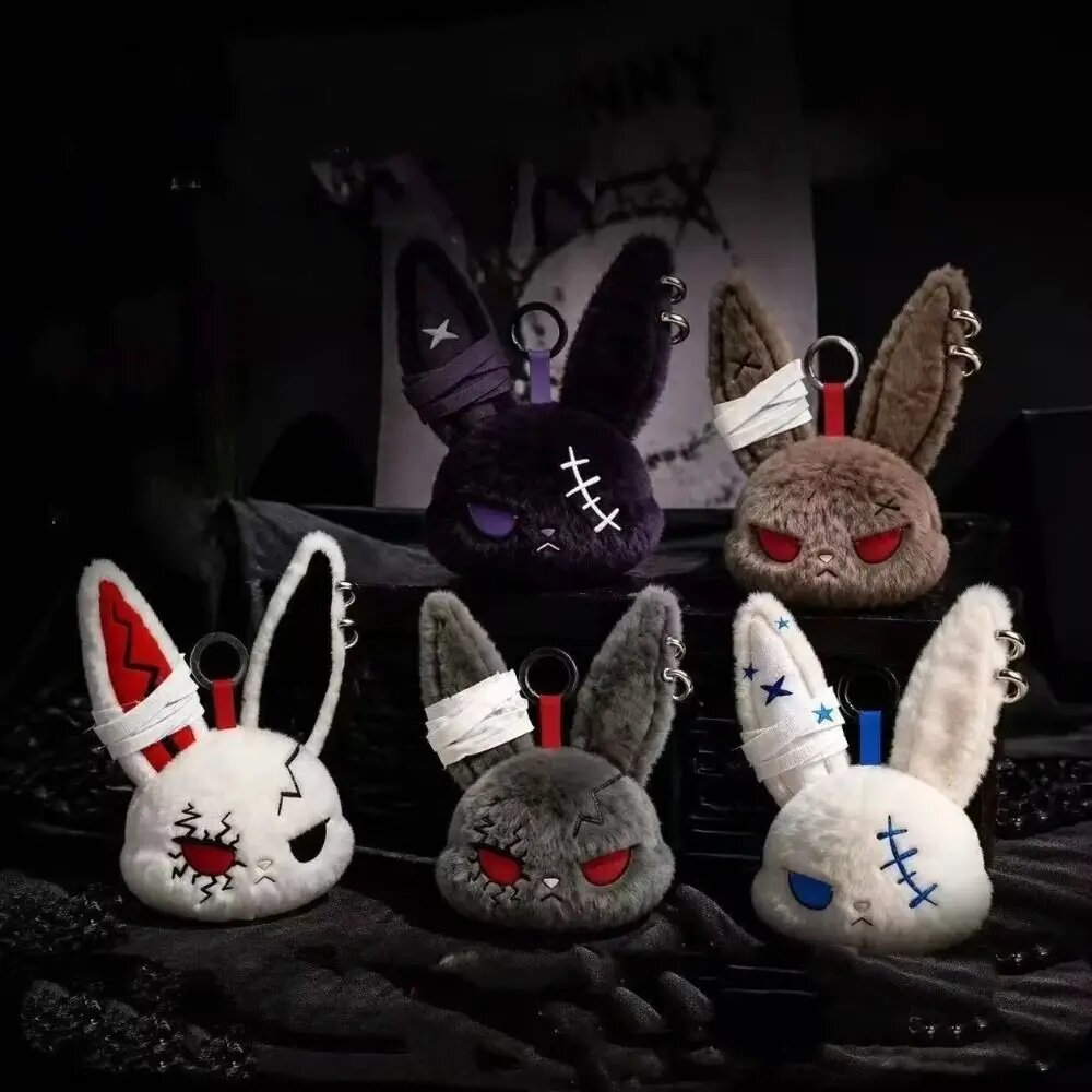 Плюшевый брелок Dark Bunny Черный, Style 4 — фото 1