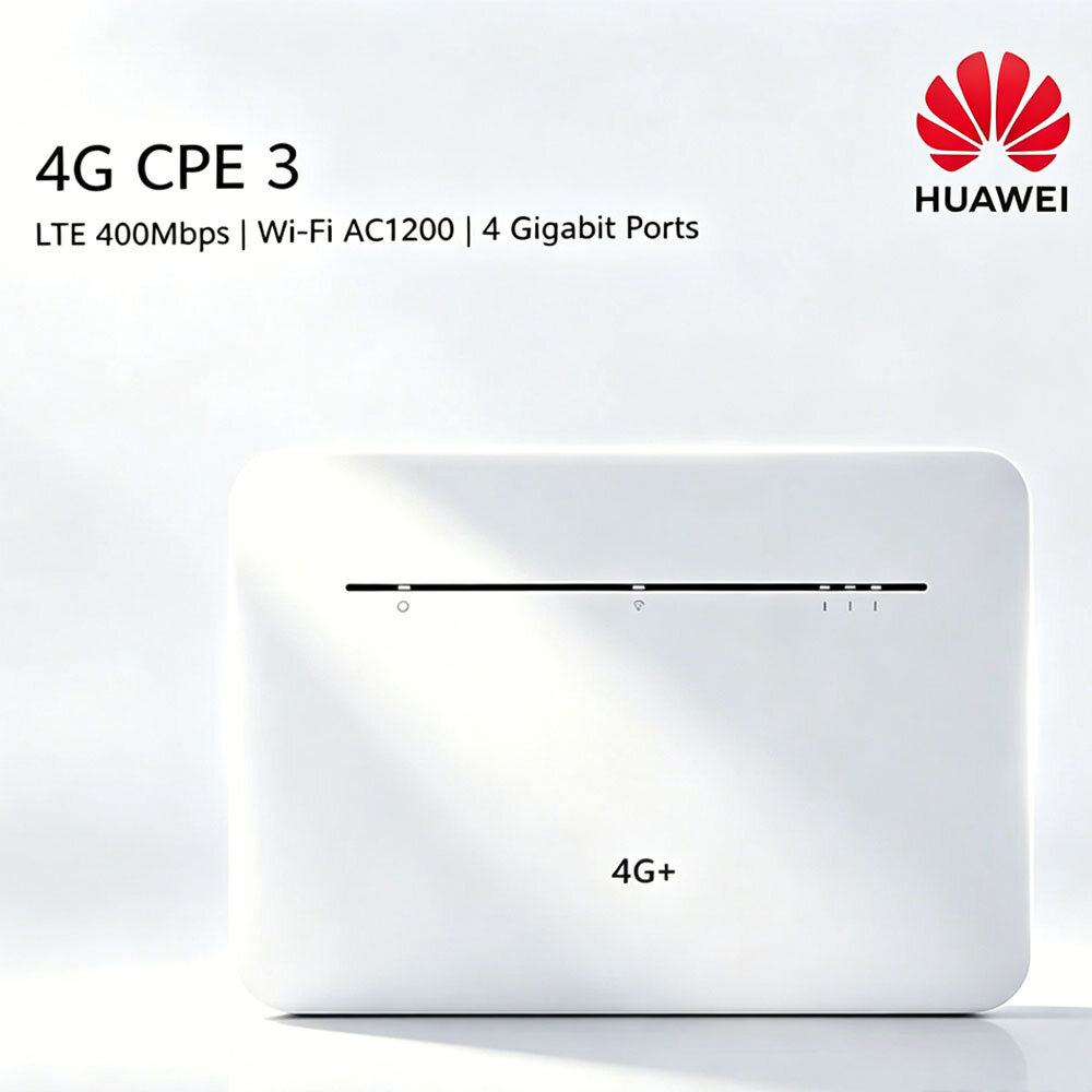 Роутер HUAWEI 4G CPE 3 B535-333, LTE 400Mbps , Wi-Fi AC1200,4 Gigabit Ports Global Белый цвет
