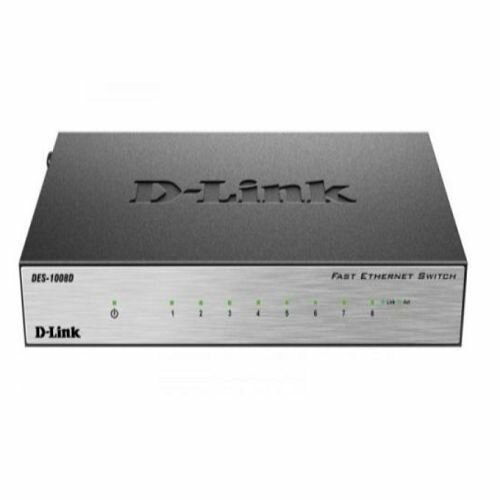 D-Link Коммутатор DES-1008D/L2B, черный