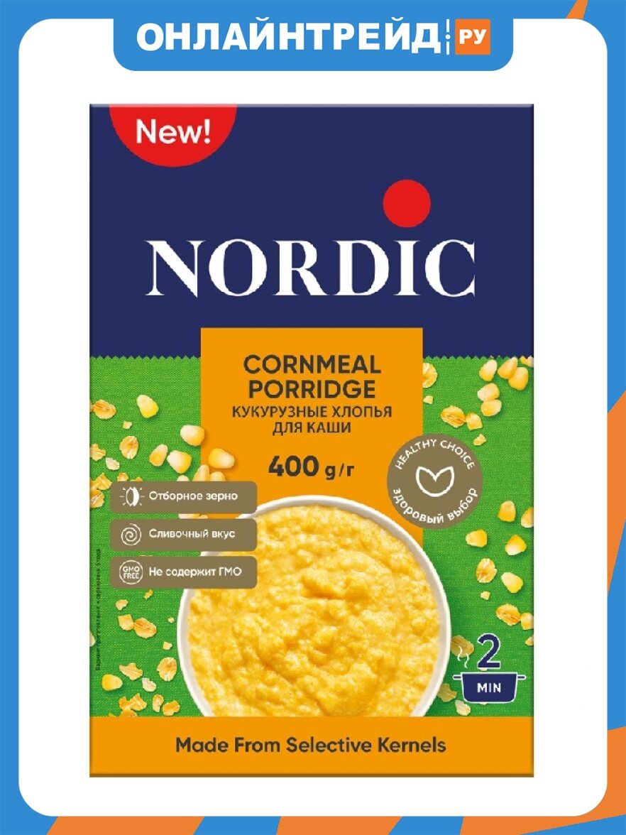 Хлопья Nordic кукурузные 400 г