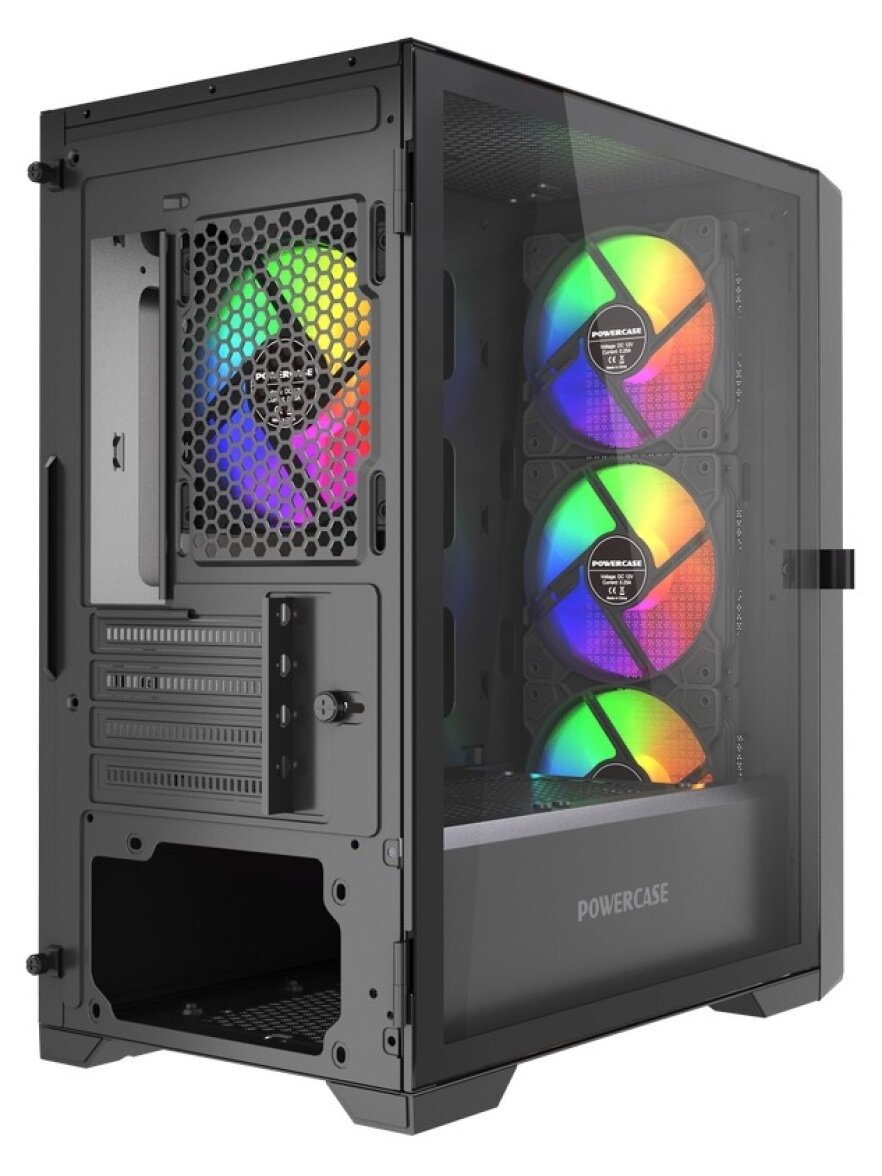 Корпус Powercase ByteFlow Micro Black LE, черный (CAMBFB-A4-LE) — фото 1