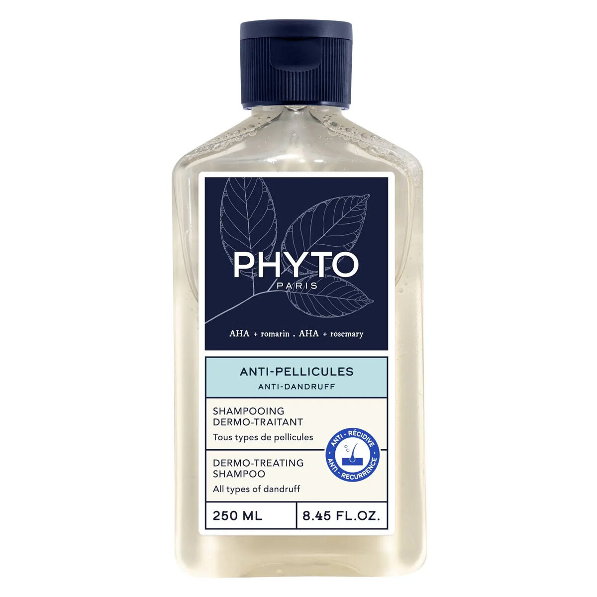 PHYTO Шампунь против перхоти Anti-Pellicules Shampooing Dermo-Traitant 250мл