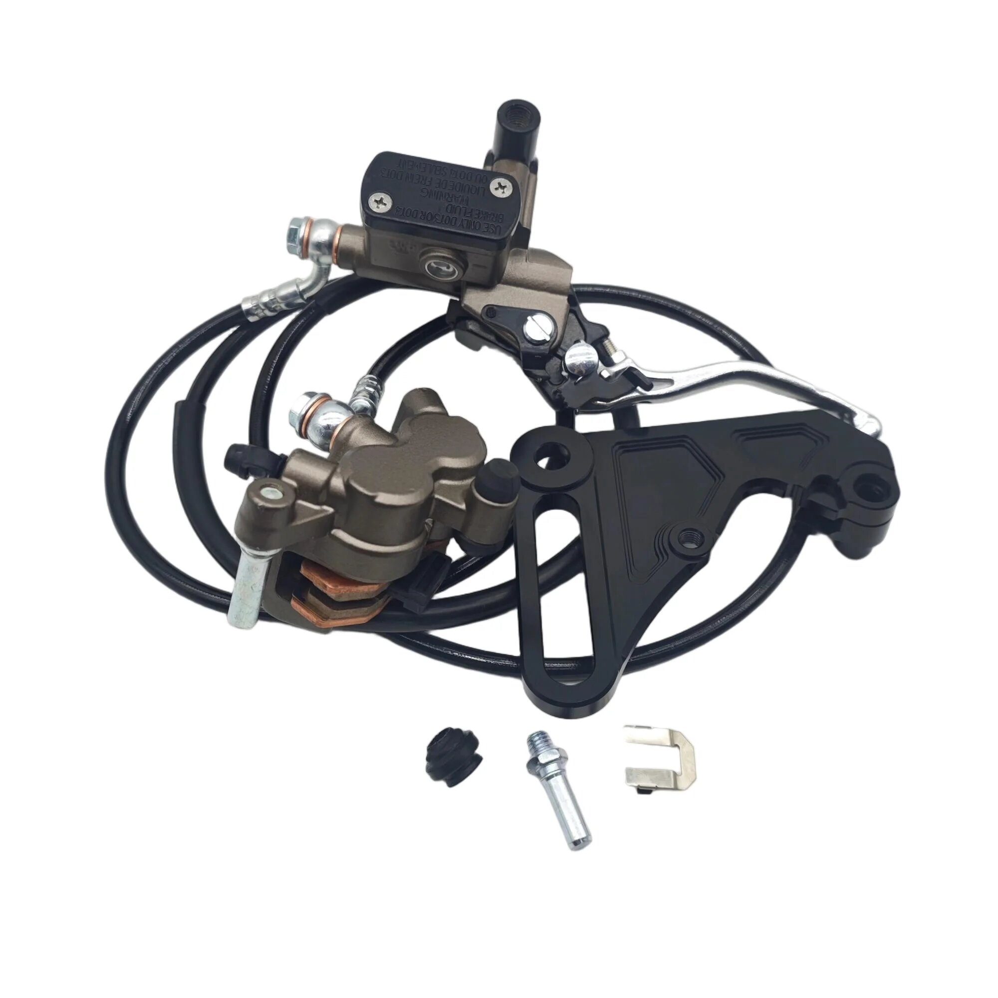 Задний адаптер FMO CNC Tuttio + тормозной узел. Комплект тормозов Tuttio Soleil 01brake kit черный