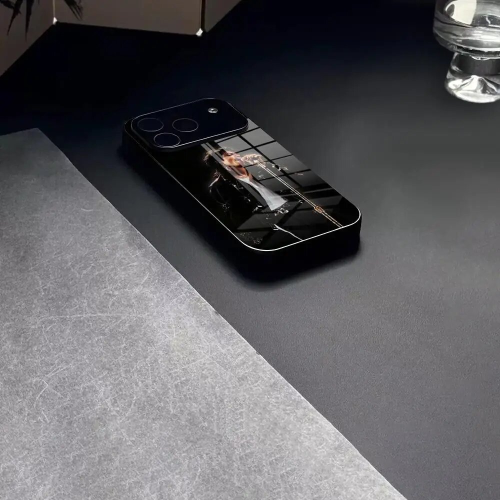 Чехол для телефона Michael Jackson Singer из закаленного стекла для iPhone 17 15 16 Black7, iPhone17