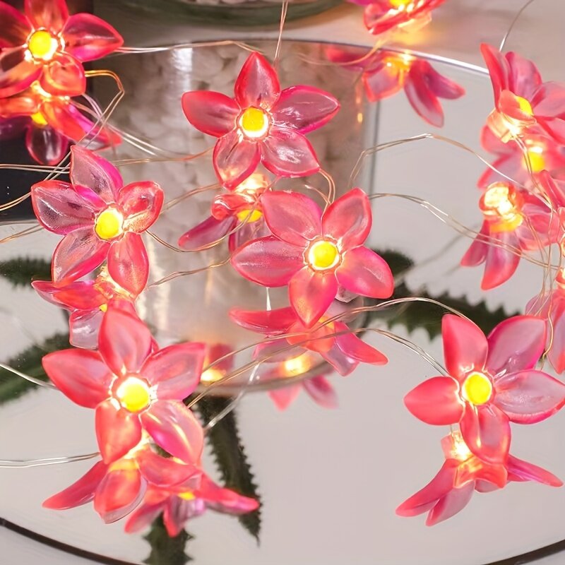 Светильники декоративные, Lily, гирлянда-лилия, LED, водонепроницаемая, 10м, 100 ламп, для двора и праздника Весны.