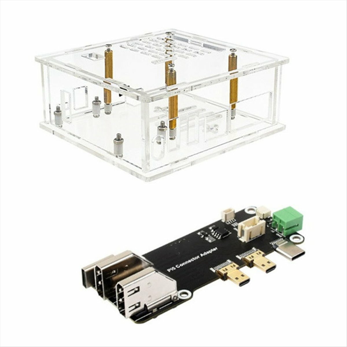 Для Корпуса Raspberry Pi 5 + Плата Адаптера HDMI-Совместимая На HD