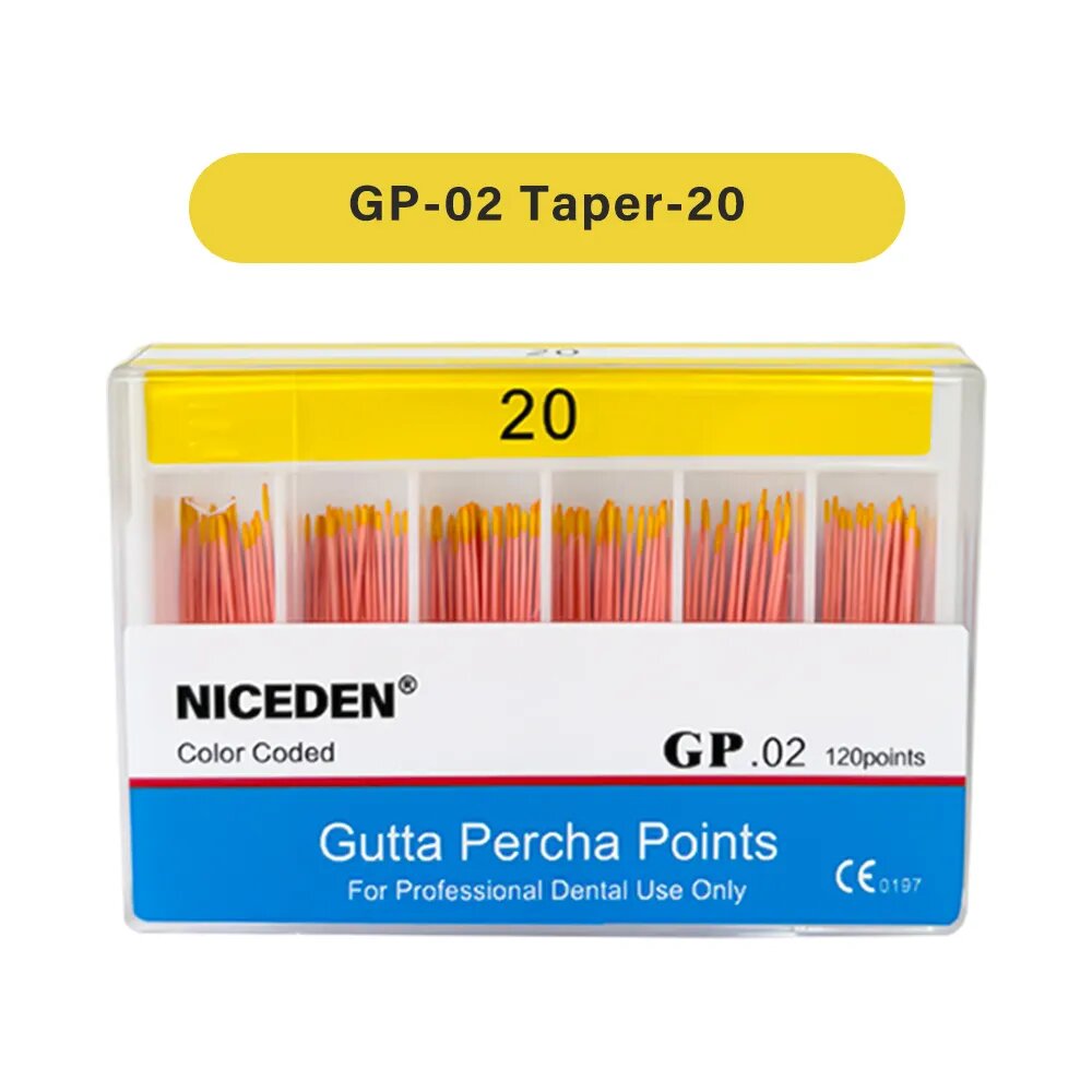 Гуттаперчевые штифты, gutta-percha point № 02-20