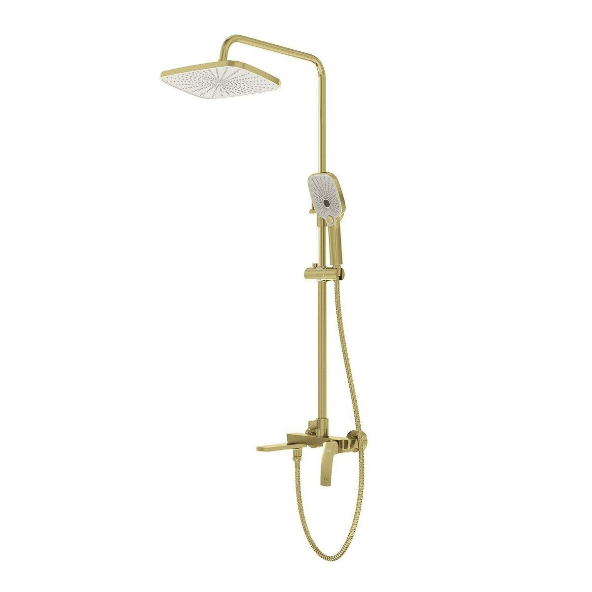 Душевая система Grossman Mercury 500. K35.10.320 цвет Золото брашированное