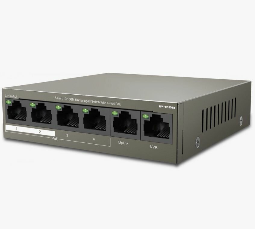 Tenda Коммутатор 6 портовый PoE коммутатор (4порта POE)
